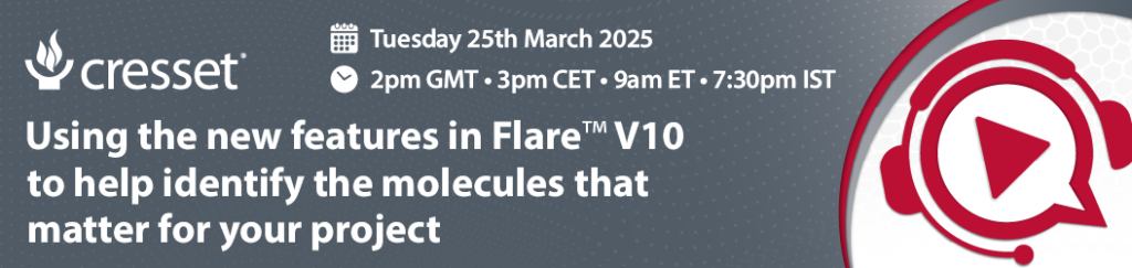 在线会议 | 使用Flare™ V10中的新功能来帮助识别对您的项目有意义的分子