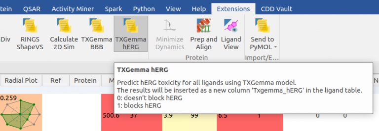 在Flare里使用TxGemma预测化合物的性质
